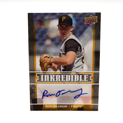 Ross Ohlendorf Pirates Baseball Card INK RO Autograph 09 Upper Deck ...