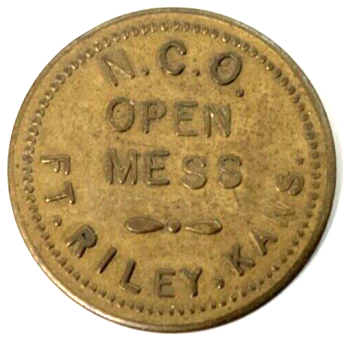 Ft. Riley Kansas NCO Open Mess Token | eBay
