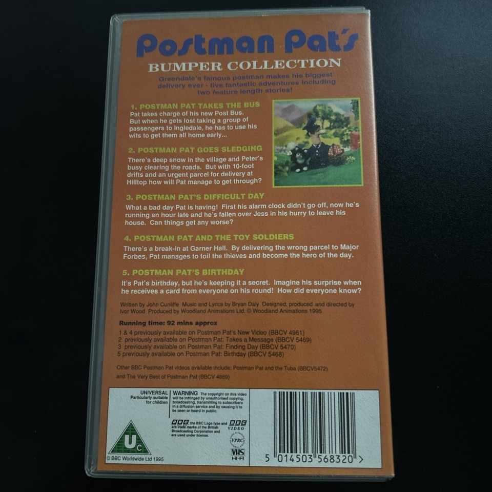 BBC Postman Pat's Bumper Collection. VHS Video Tape. 5 stories | eBay UK