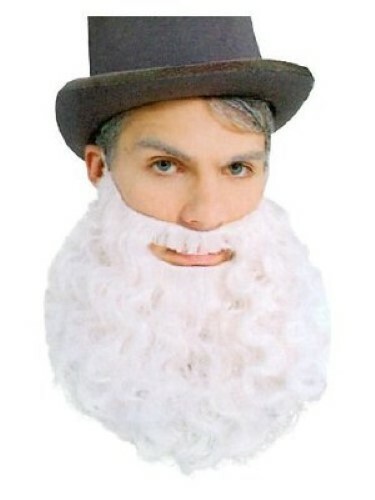 Beard Men's Wavy Costume Disguise Beard & Mustache With Elastic Strap ...