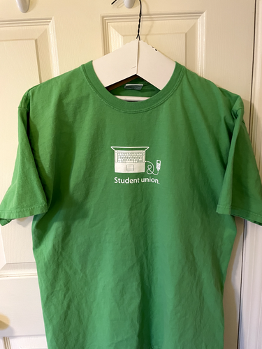 Apple Store Employee t-shirts "Student Union" college promo, L | eBay