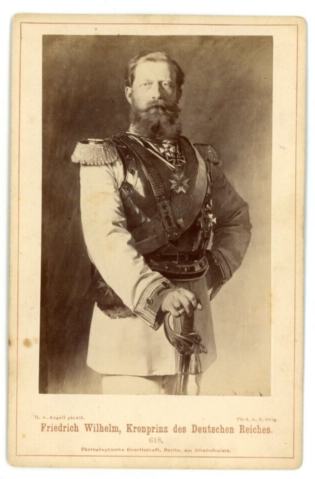 Vintage Cabinet Card Kaiser Frederick III, German Emperor | eBay