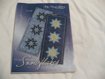 Winter Wonderland Snowflakes Table Runner foundation pieced quilt ...