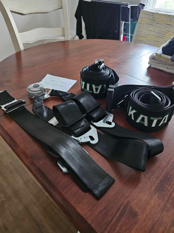 GENUINE TAKATA RACING HARNESS 6 PIONT 3 X 2 INCH SNAP BLACK (FIA ...