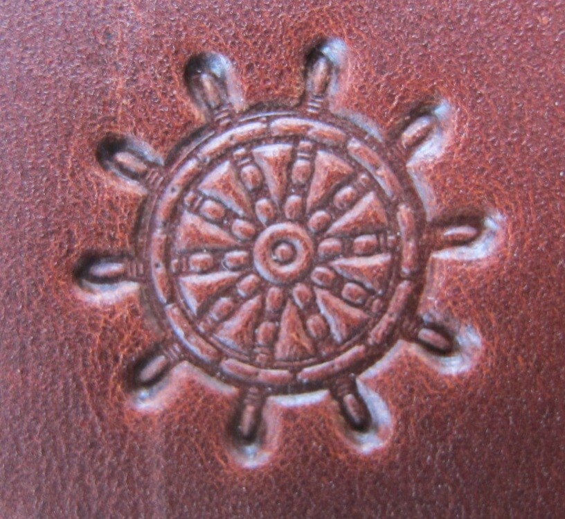 Custom Boat Ship Captains Wheel Leather Stamp Tool 3/4" x 3/4 ...