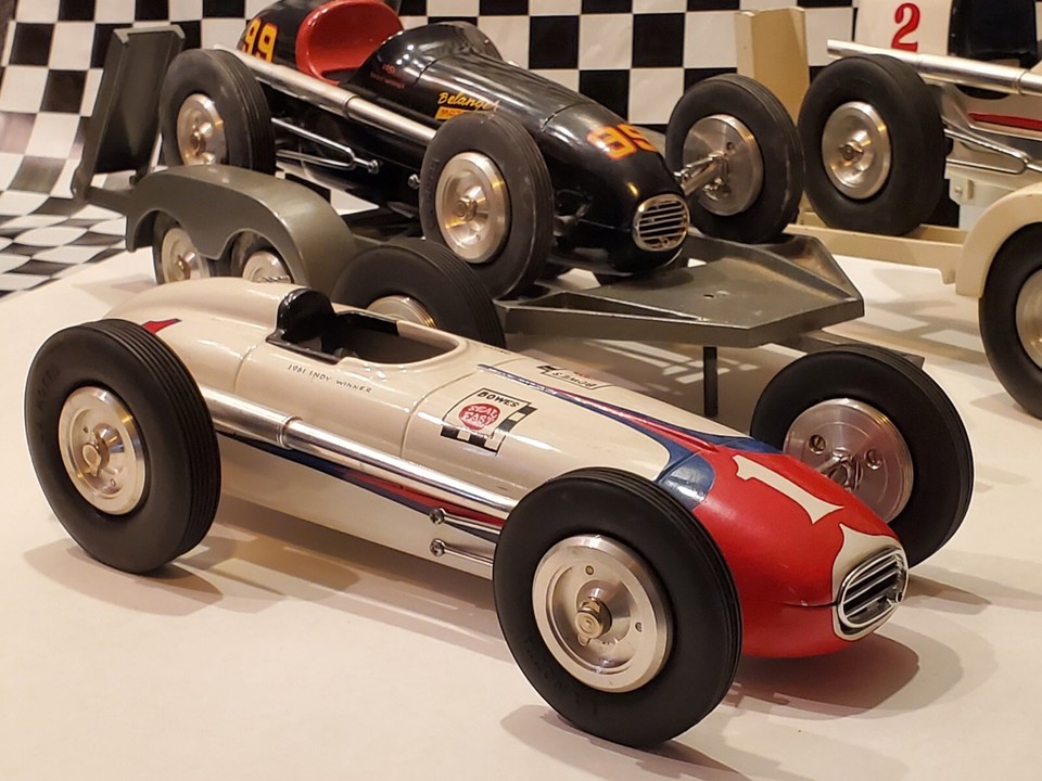 Vtg Jake La Motta Tether Car AJ Foyt 1961 Indy 500 Racer No Gas Engine ...