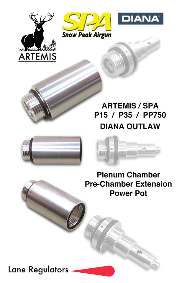 Artemis / SPA - P15 P35 PP750 '12cc Power Pot Plenum Extension Chamber ...