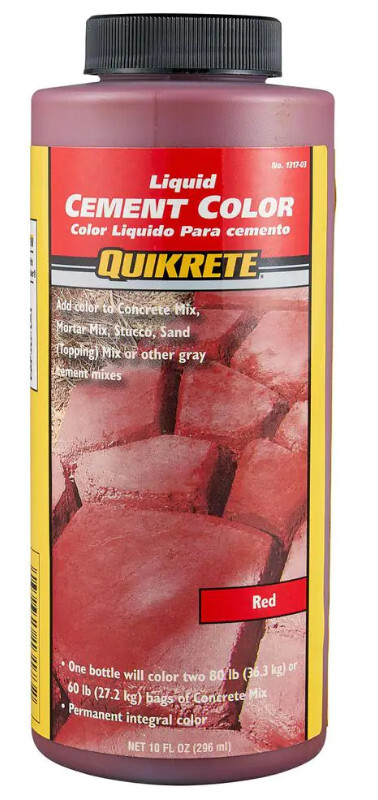 Quikrete Liquid Cement Color - Charcoal, Buff, Red, Brown, Terra Cotta ...