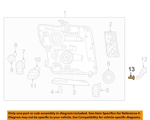 NISSAN OEM Headlight Head Light Lamp-Headlamp Assembly Bolt 01121N6041 ...