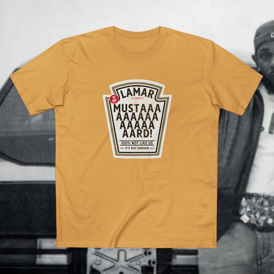 Kendrick Lamar Mustard Tee, TV Off Lyrics t-shirt, Kendrick Lamar Merch ...
