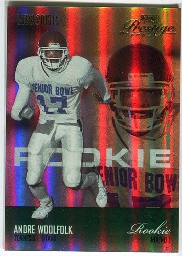 2003 Playoff Prestige Andre Woolfolk #223 RC XTRA POINTS #d 08/25 ...