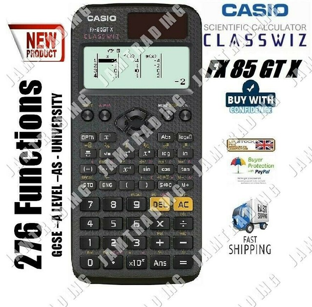 Casio FX-85 GTX Dual Powered Scientific Calculator 276 Functions ...