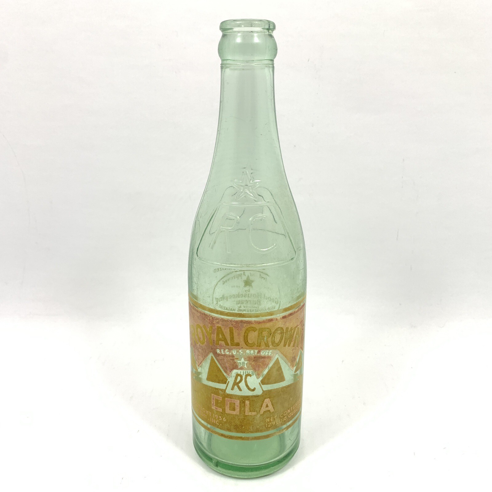 Royal Crown RC Cola Bottle Embossed Star RC / Good Housekeeping ...