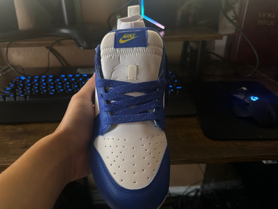 Nike Vapor Edge Dunk Football Cleats Men’s Size 10 Blue & White Color ...
