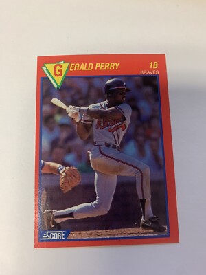 1989 Score Superstar Gerald Perry Atlanta Braves | eBay