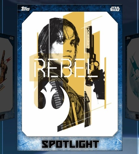 Topps Star Wars Card Trader Rogue One Spotlight Wave 1 Blue Jyn Erso 8 ...