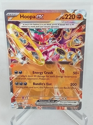 Hoopa Ex 98/182 Paradox Rift Holo Rare Pokémon Card 2023 | eBay