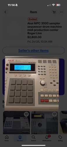 Akai MPC 3000 sampler sequencer drum machine midi production center ...
