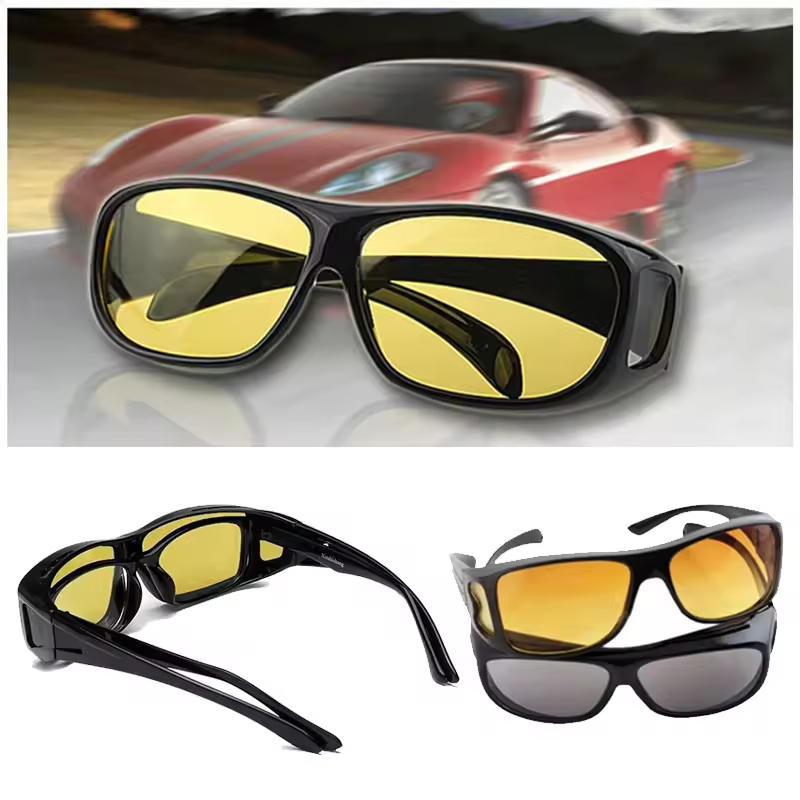 HD Polarized Day＆ Night Vision Glasses for Women Men Anti-glare Driving ...
