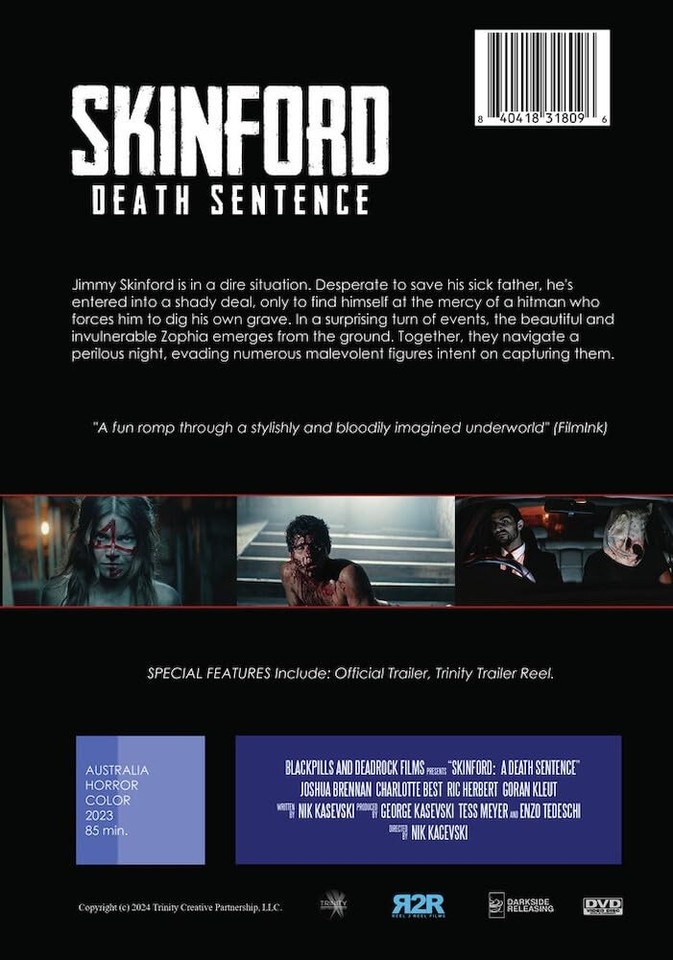 Skinford: Death Sentence (DVD) Joshua Brennan Charlotte Best Goran D ...