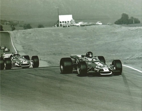Vintage 8 x 10 1968 Riverside Indy Dan Gurney (Winner) & Mark Donohue ...