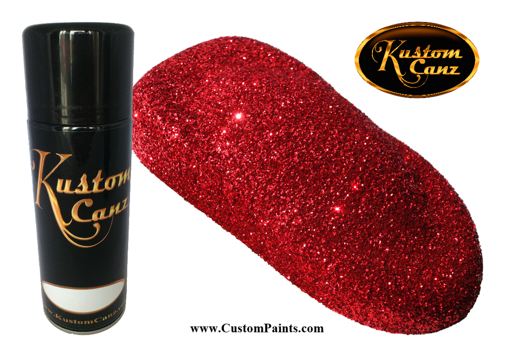 Kustom Canz 12oz Aerosol Can FLAME RED METAL FLAKE SMALL (004 HEX), HOK ...