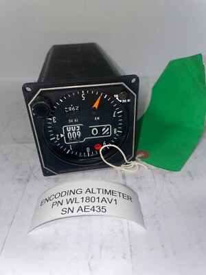 ENCODING ALTIMETER P/N 1801AV1 S/N AE435 SMITHS | eBay