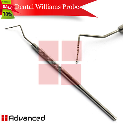 X2 Dental William Marking Probe Color Coded Perio Pocket Depth ...
