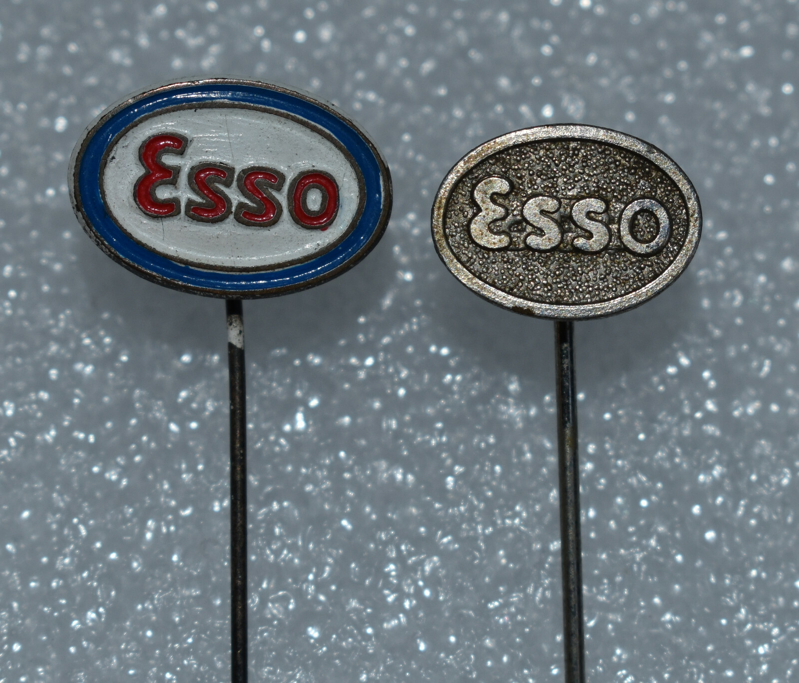ESSO Oil old vintage stick pin badge 2 different rare | eBay