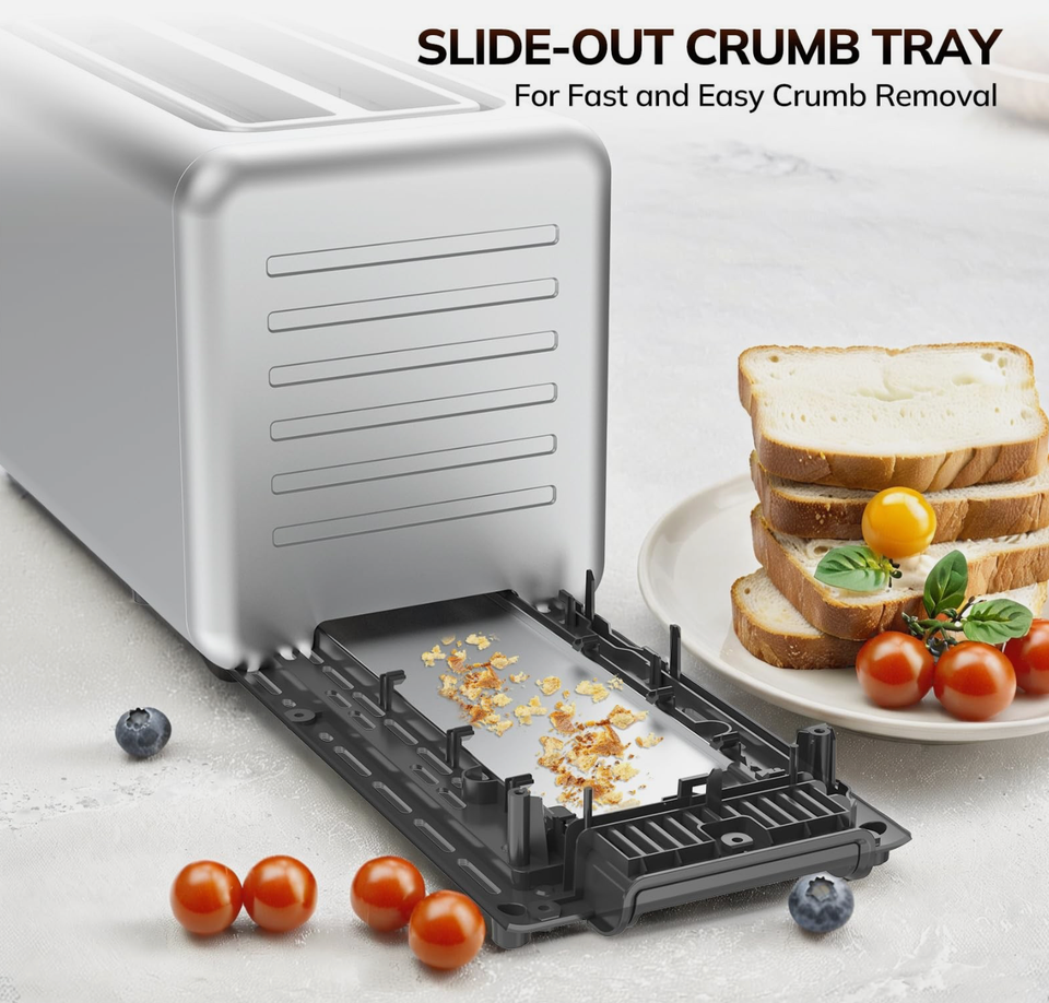 Toaster 4 Slice, Digital Smart Toaster with TouchScreen, Memory ...