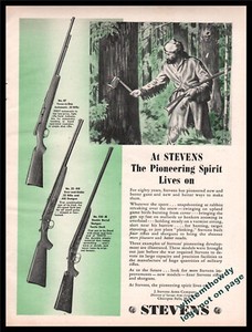 1945 STEVENS 87 Rifle 55 & 530 Shotgun PRINT AD | eBay