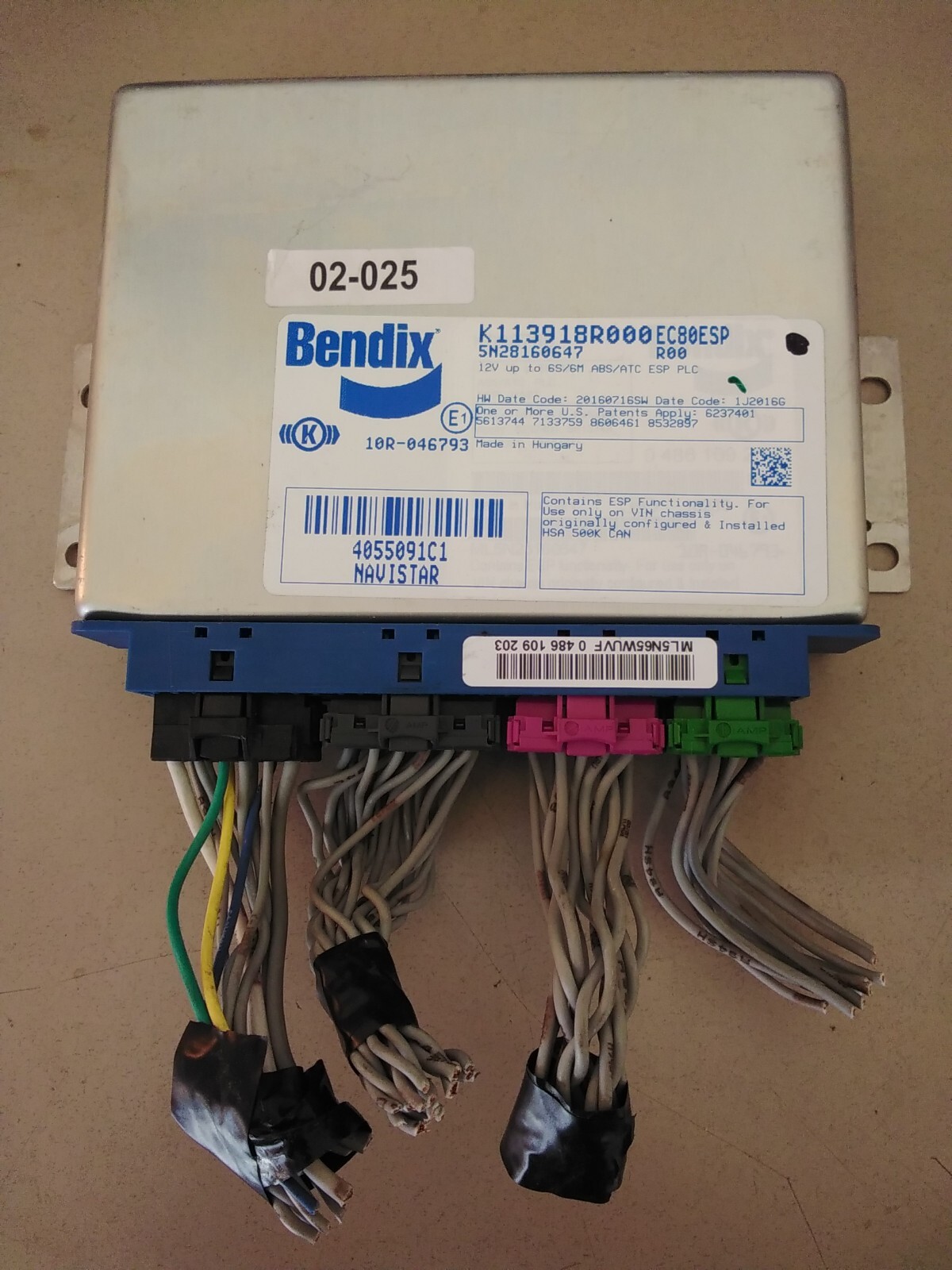 Bendix K113918R000 4055091C1 ECU International | eBay