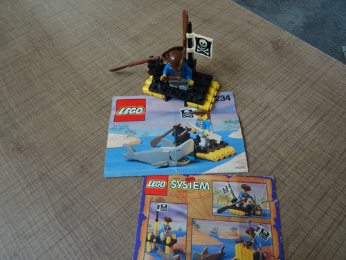 LEGO SYSTEM VINTAGE PIRATES- SET 6234 RENEGADE'S RAFT COMPL. WITH ...