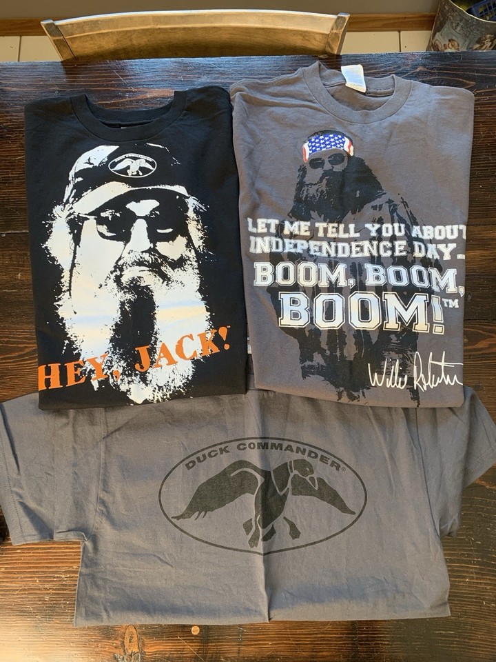 Duck Commander T Shirt Hey, Jack Uncle Si Medium Black | eBay