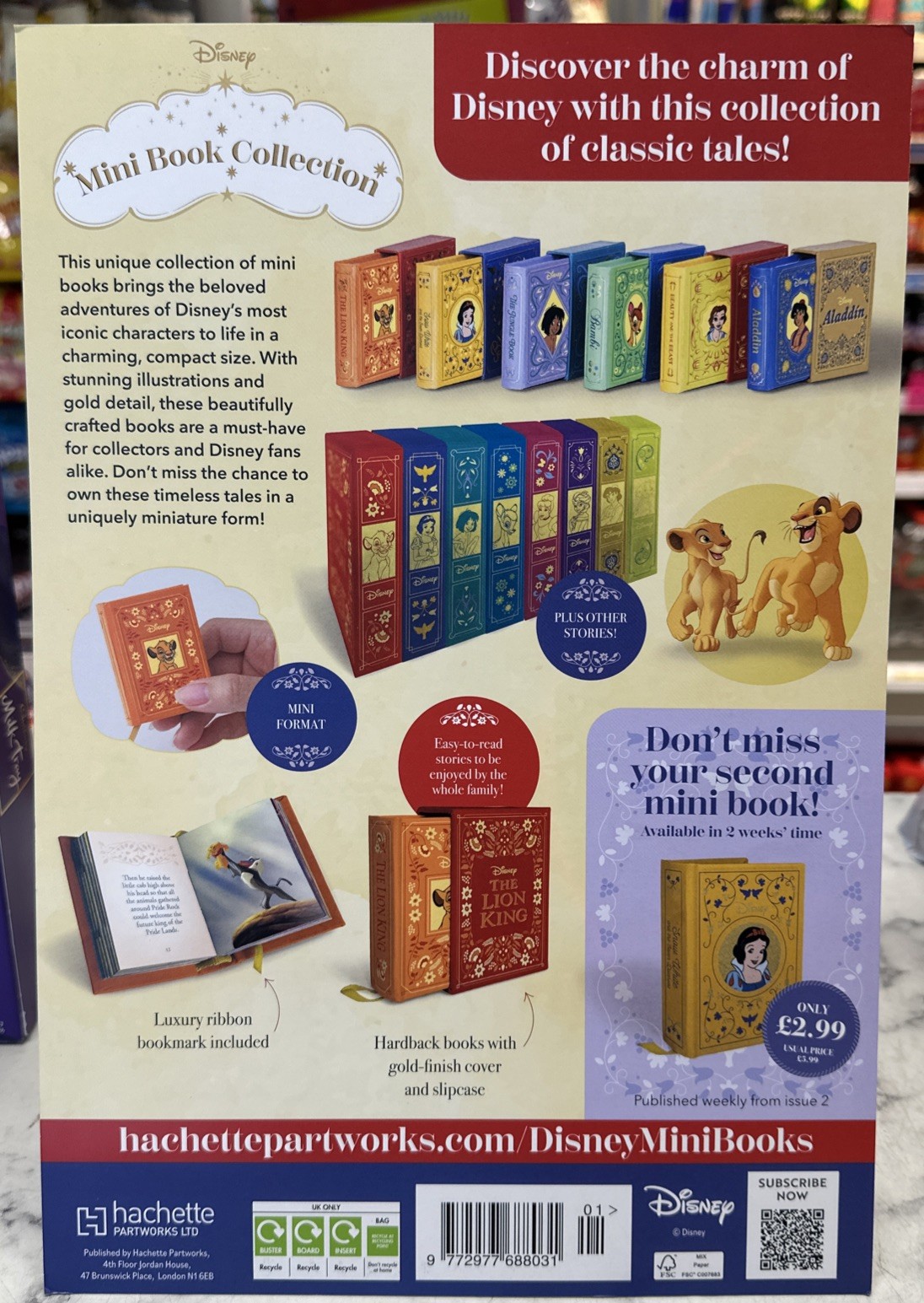 Hachette Disney Mini Book Collection #1 The Lion King | eBay UK