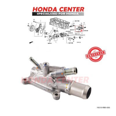 Water Outlet Cover Comp Fits for Honda Fit 2009-2011 19315-RB0-000 OEM ...