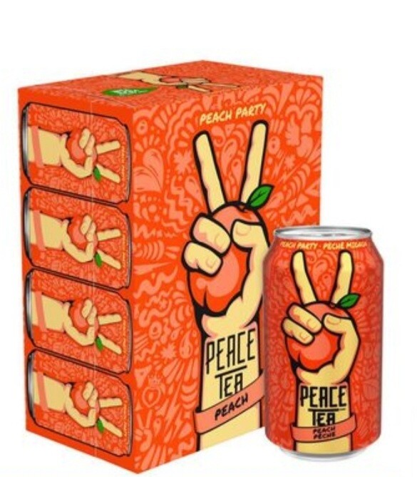 24 Cans of Peace Tea Peach Can 341 ml Each- | eBay