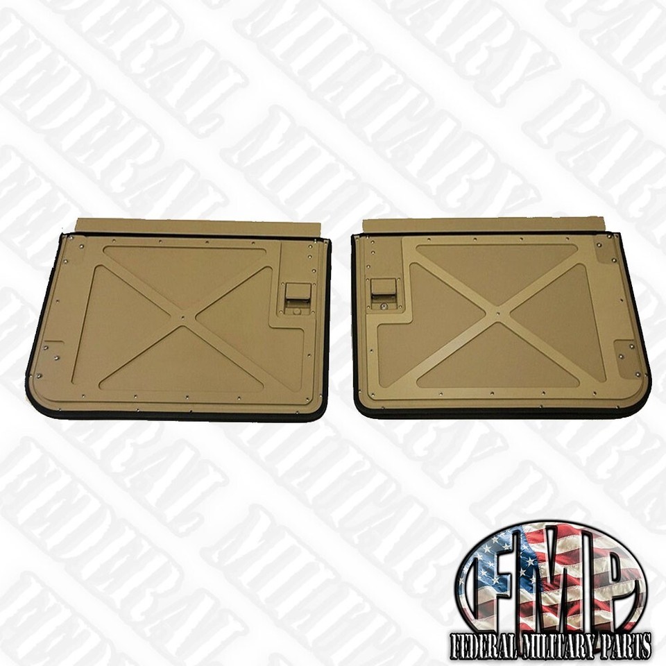 Military Tactical Half Doors-Pair - X-doors Lower Half-TAN -Fits HUMVEE ...