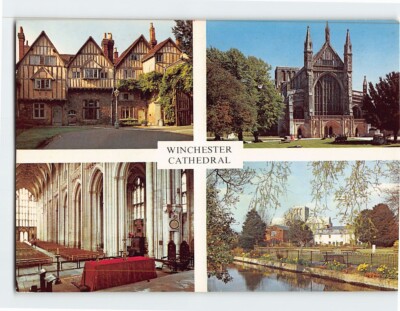 Postcard Scenes & Views Winchester Cathedral England | eBay