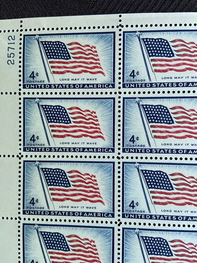 U.S.POSTAGE STAMPS 48 STAR FLAG 4 Cent SCOTT #1094 - SHEET | eBay