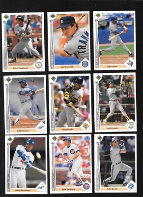 1991 Upper Deck Silver Slugger 18-card Set Baseball Trading Cards MLB ...