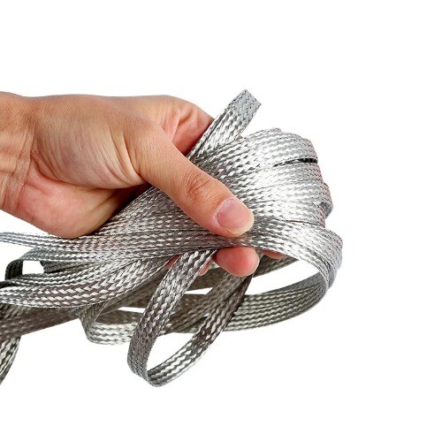 10Meters Copper Tinned Bare Ground Braid Lead Wire Metal Sheath Wire ...