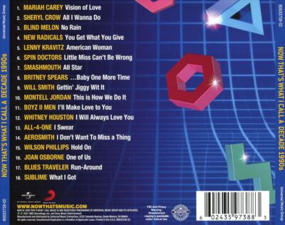 VARIOUS ARTISTS NOW THAT'S WHAT I CALL A DECADE 1990S NEW CD ...