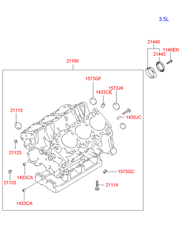 GENUINE BRAND NEW CASE ASSY-OIL SEAL SUITS HYUNDAI TERRACAN 2001-2006 3 ...