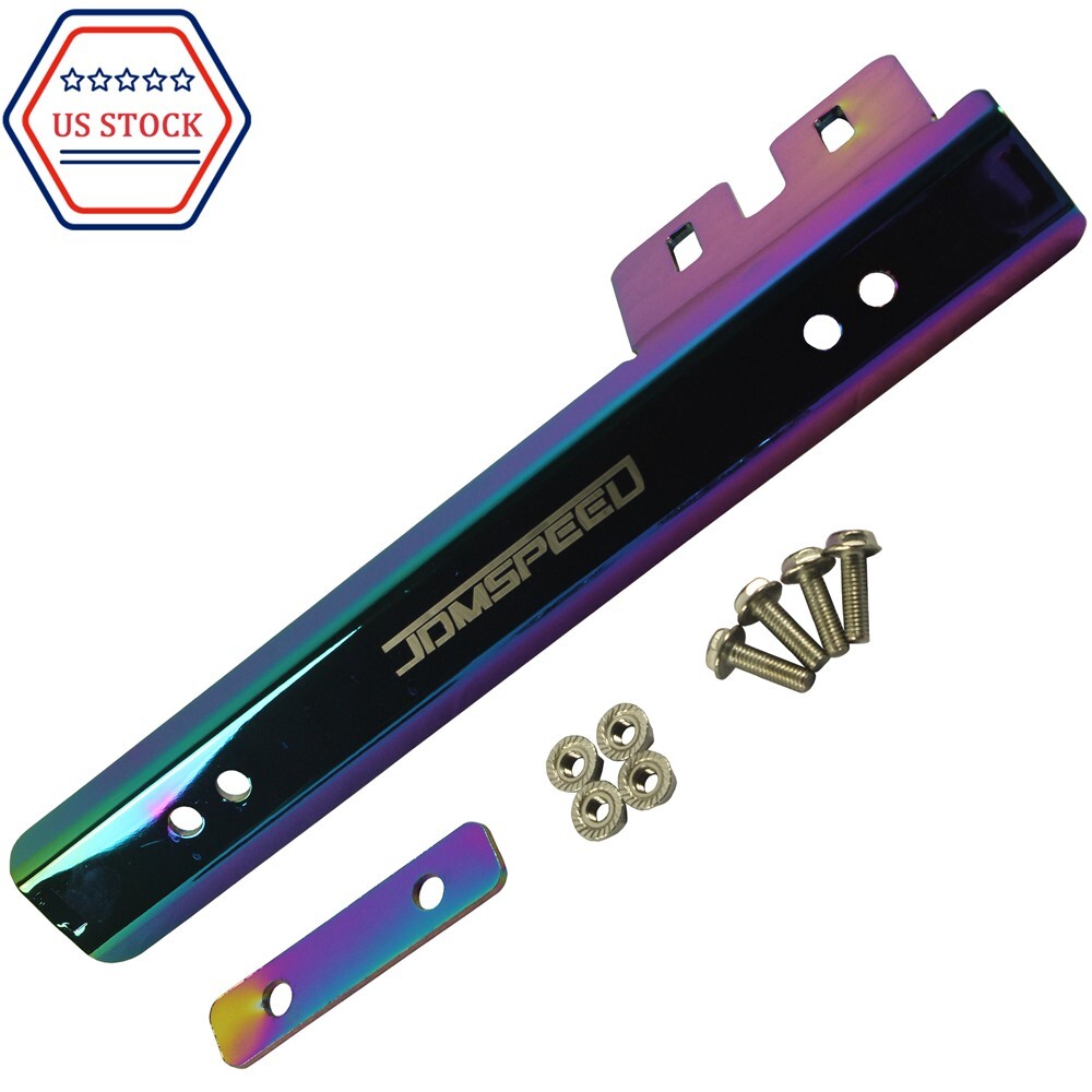 Universal Chrome Neo Front Bumper License Plate Mount Bracket Relocator ...