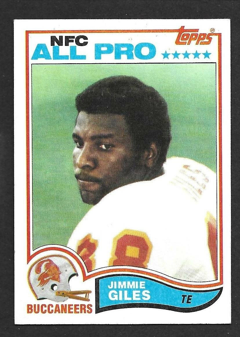 1982 Topps #499 Jimmie Giles Tampa Bay Buccaneers | eBay