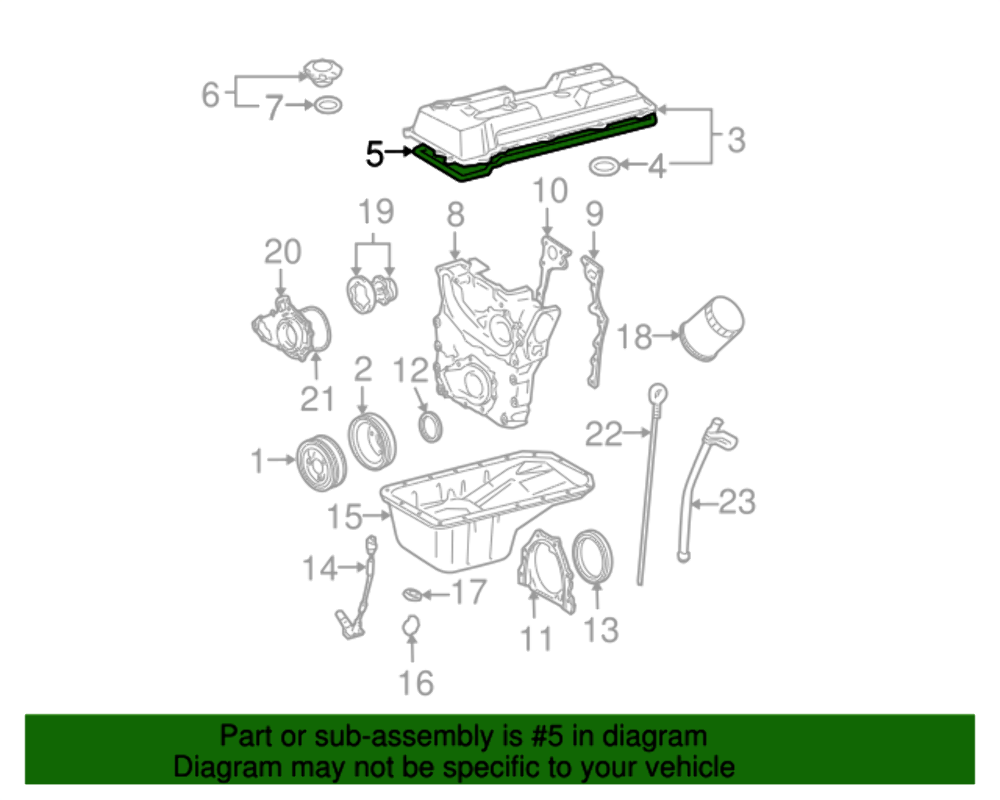 FACTORY TOYOTA T100 TACOMA 4RUNNER CYLINDER GASKET 1121375030 | 11213 ...