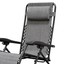 Caravan Canopy Infinity Zero Gravity Steel Frame Patio Deck Chair, Grey ...