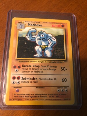 Pokémon TCG Machoke Base Set 34/102 Regular Unlimited Uncommon | eBay