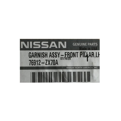 2010-2014 Nissan Maxima Front Left Pillar Windshield Trim OEM NEW 76912 ...